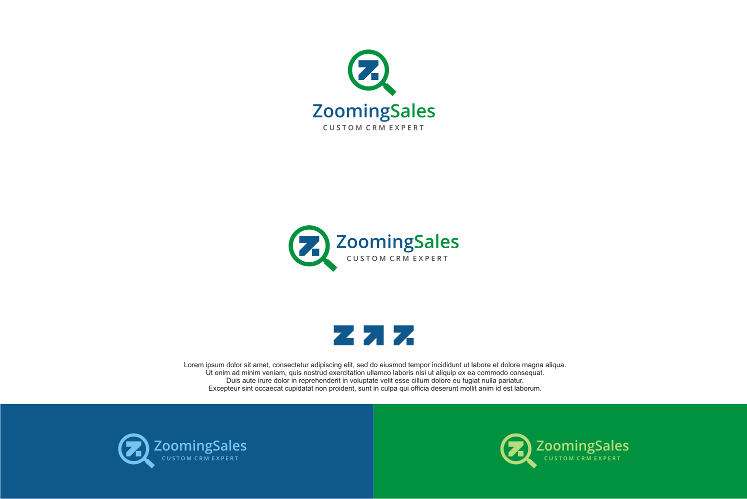 Bold, Modern, Sales Logo Design for ZoomingSales CRM (tagline: custom ...