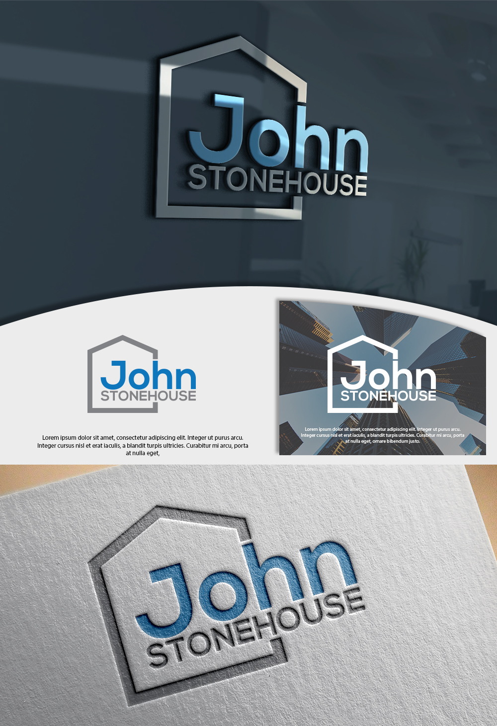 Upmarket, Serious, Home Improvement Logo Design for John Stonehouse by ...