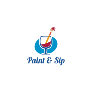 Logo for startup paint and sip studio! | 15 Logo Designs for Paint & Sip