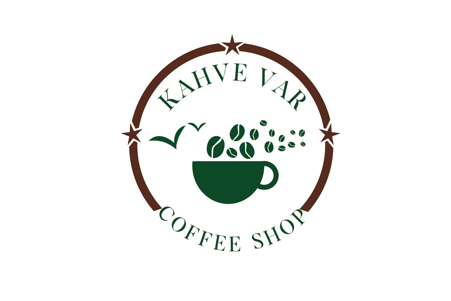 Elegant, Playful, Coffee Shop Logo Design for Kahve Var by ivo_i_ivanov ...