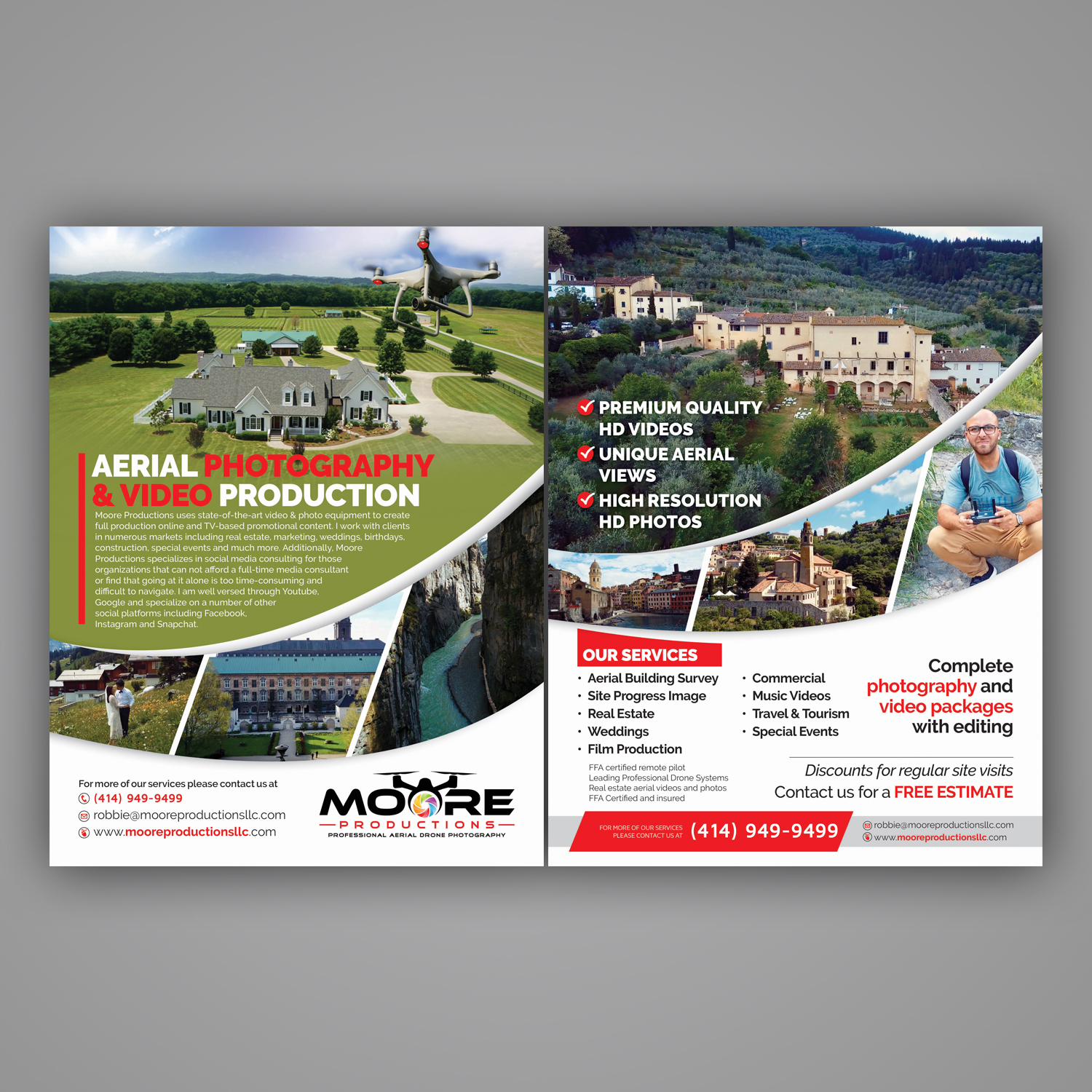 Business Flyer Design for Moore Productions by Mariyam Khan | Design ...