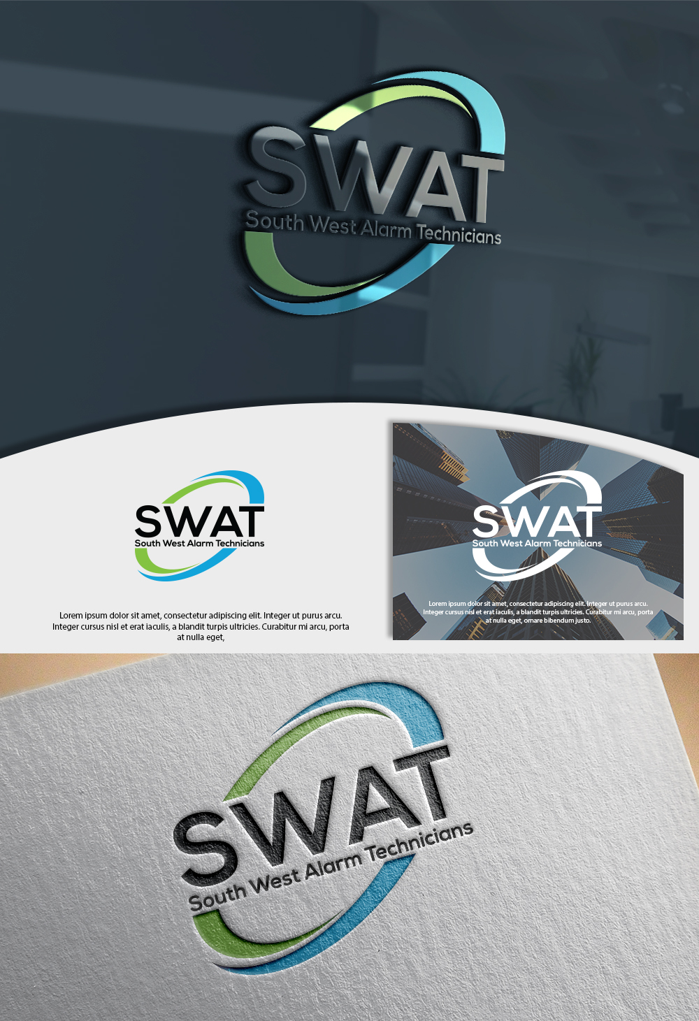 Masculine, Serious, Security Logo Design for SWAT South West Alarm ...