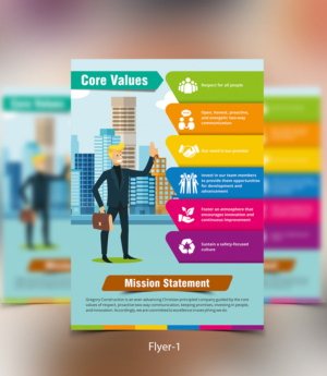 2 Flyers of Company Core Values/Mission Statement & Who We Are | 27 ...