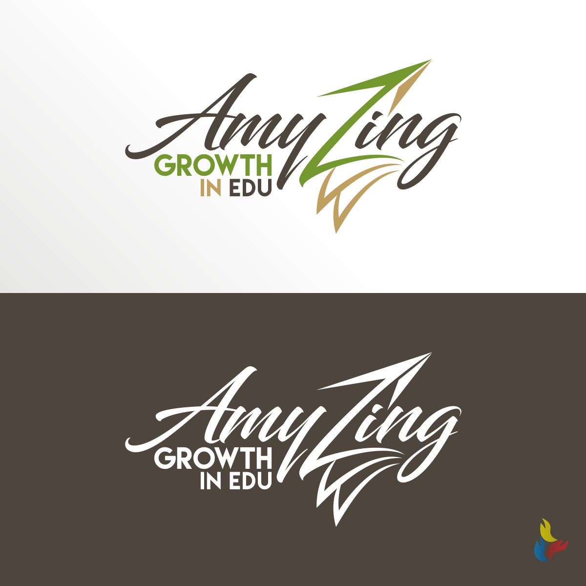 An individual woman creating consulting business for education with a ...