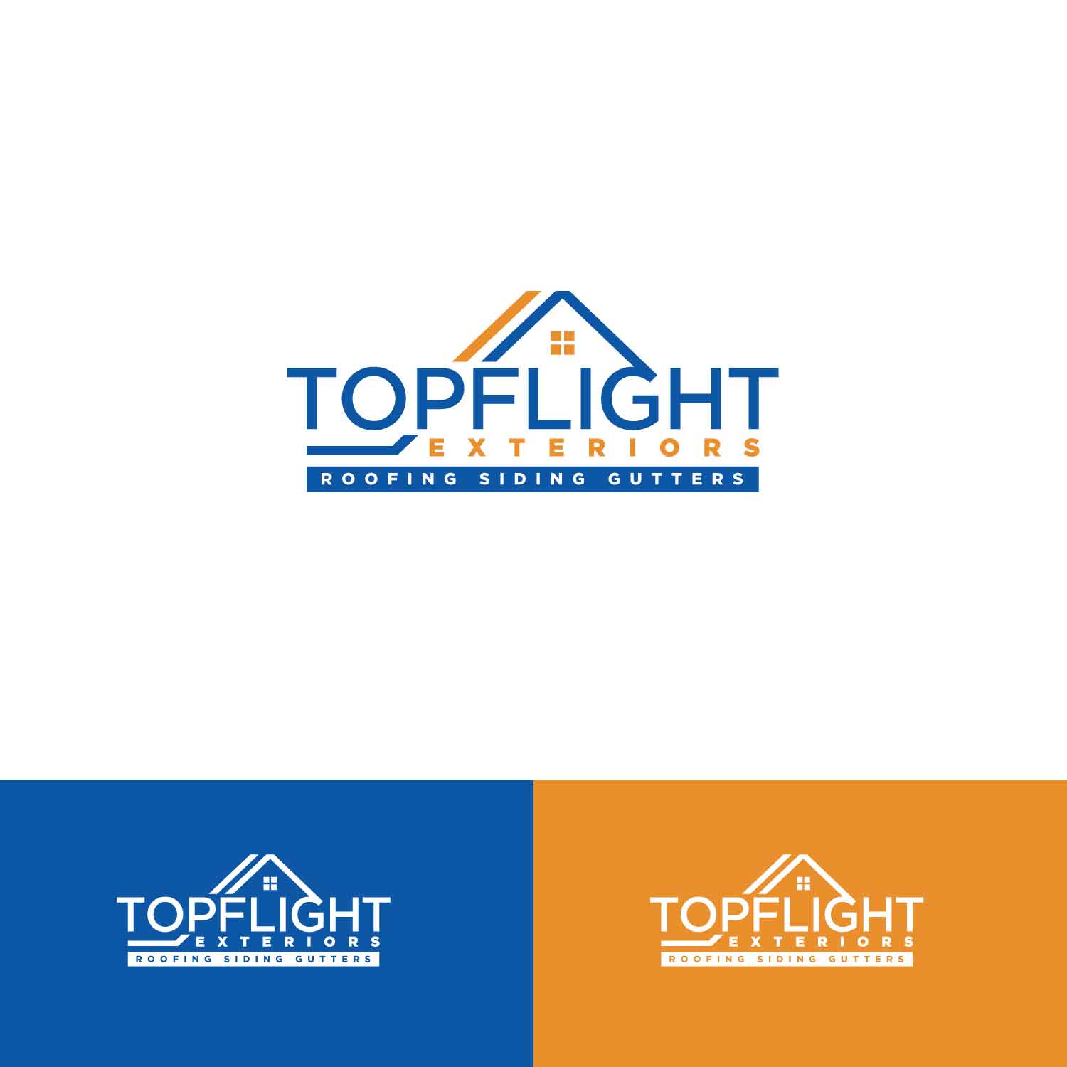 Bold, Serious, Residential Construction Logo Design for TopFlight ...