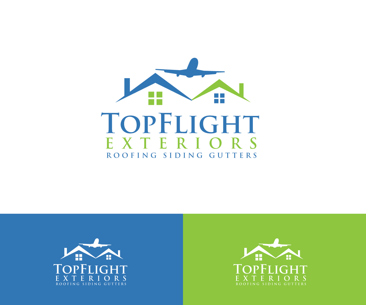 Bold, Serious, Residential Construction Logo Design for TopFlight ...