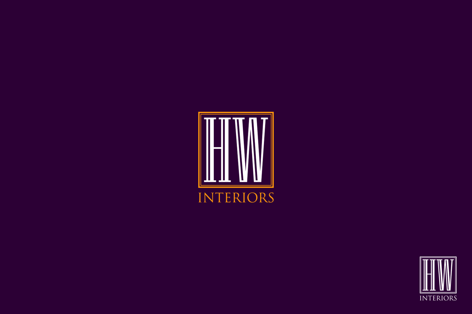 Upmarket, Elegant, Interior Logo Design for HW Interiors by FAMous_Designs | Design #16378308