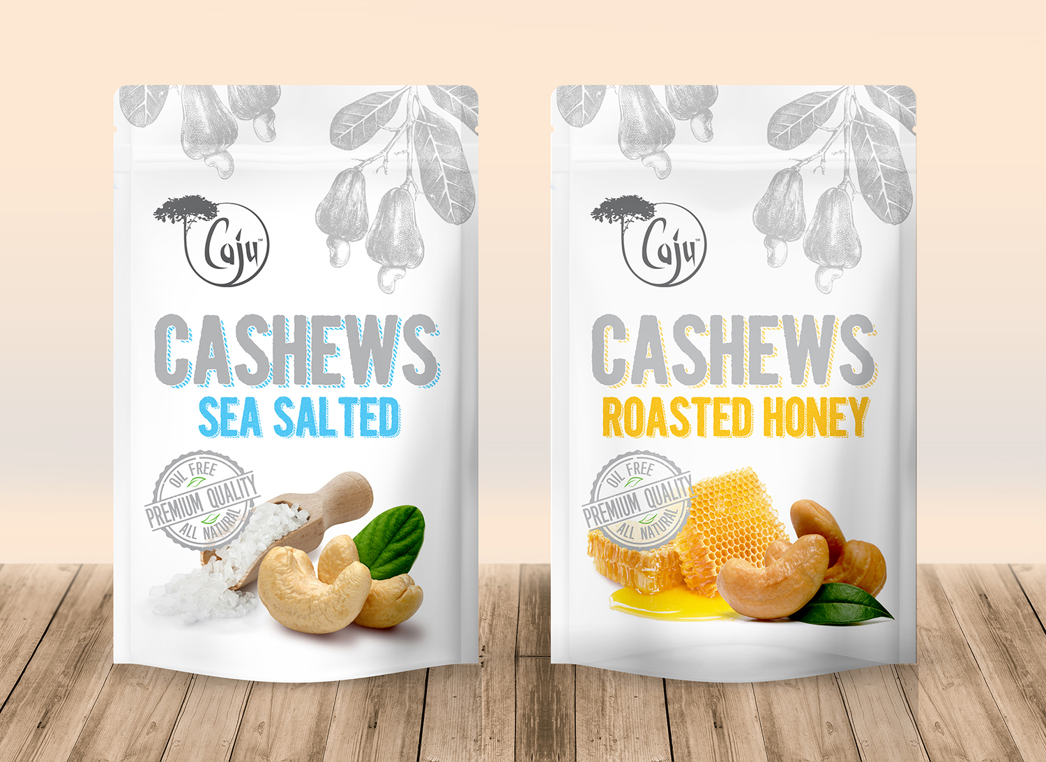 Modern, Feminine, Health And Wellness Packaging Design for Caju Company ...