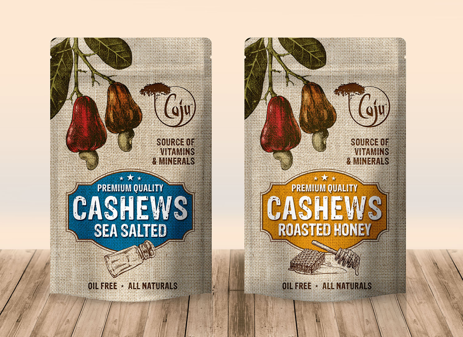 Modern, Feminine, Health And Wellness Packaging Design for Caju Company ...