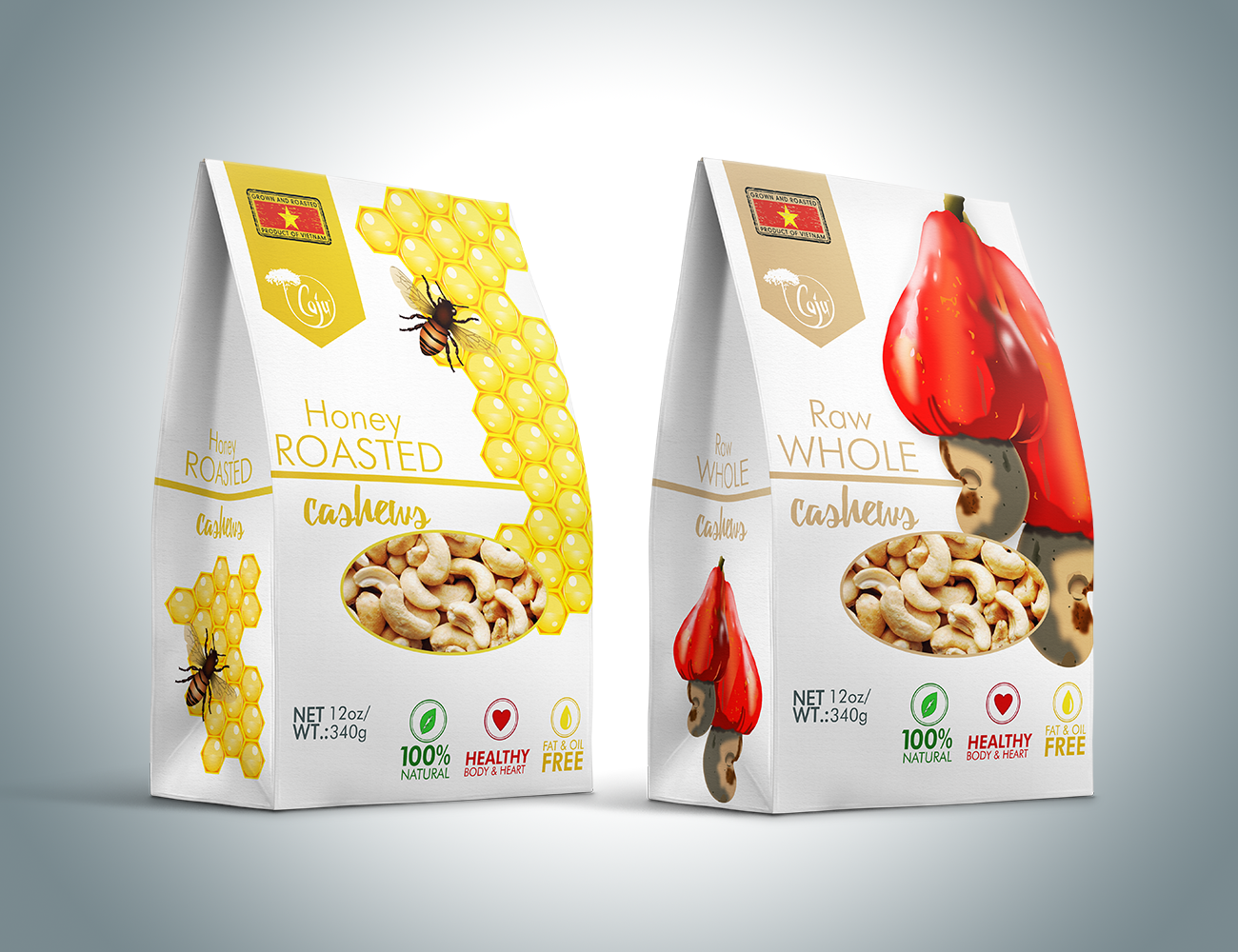 Modern, Feminine, Health And Wellness Packaging Design for Caju Company ...