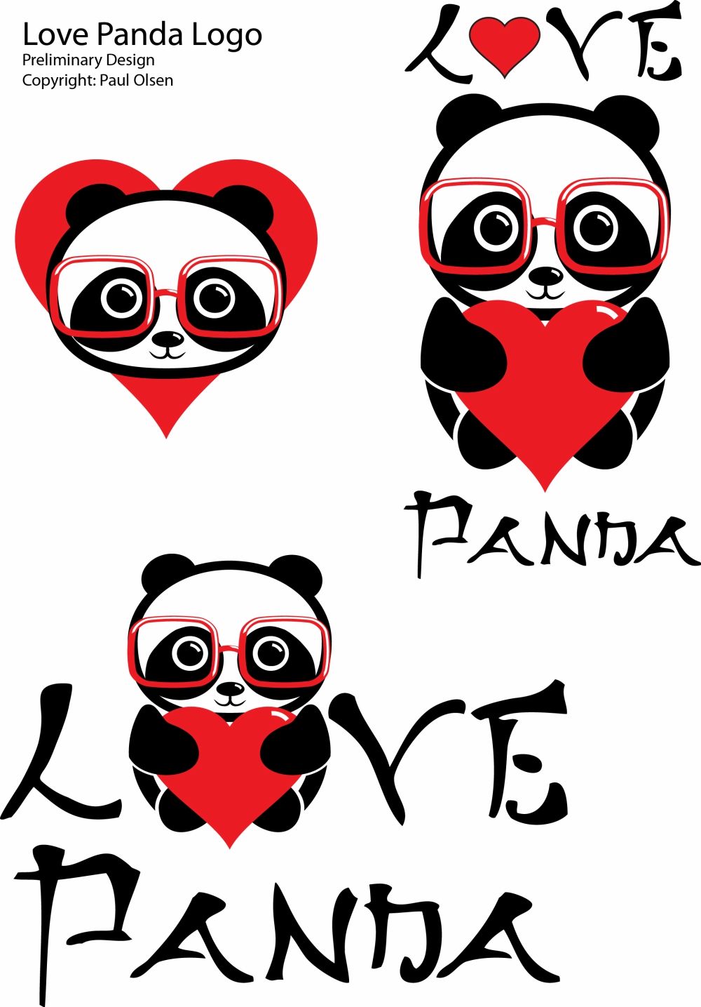 Learning Logo Design for Love Panda Love Chinese by PaulOlsen12 ...