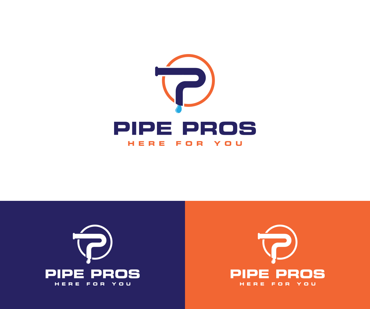 It Company Logo Design for Pipe Pros / "Here for you" by Salina R ...