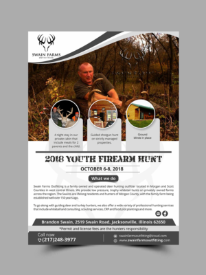 Youth deer hunt give away flyer. | 44 Flyer Designs for a business in ...