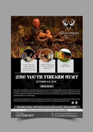 Youth deer hunt give away flyer. | 44 Flyer Designs for a business in ...