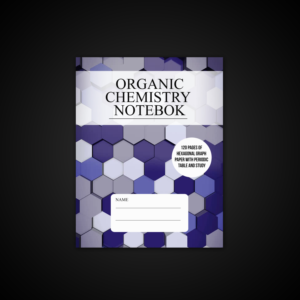 Title: "Organic Chemistry Notebook" Chemistry book design for college ...