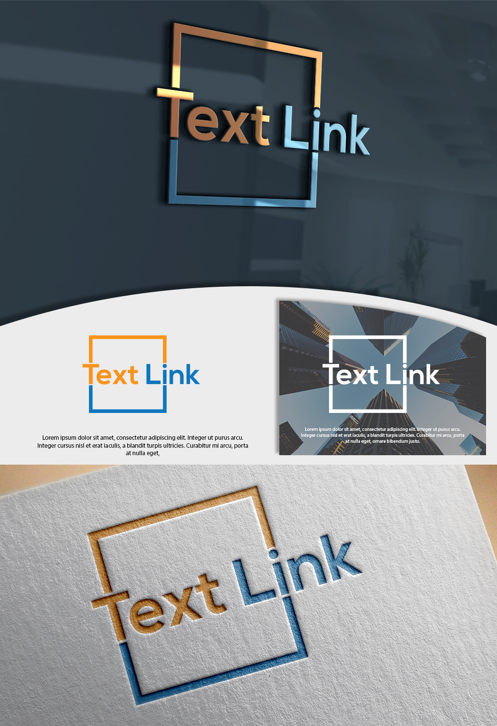 It Company Logo Design for Text Link by InkForge Studio | Design #16449028
