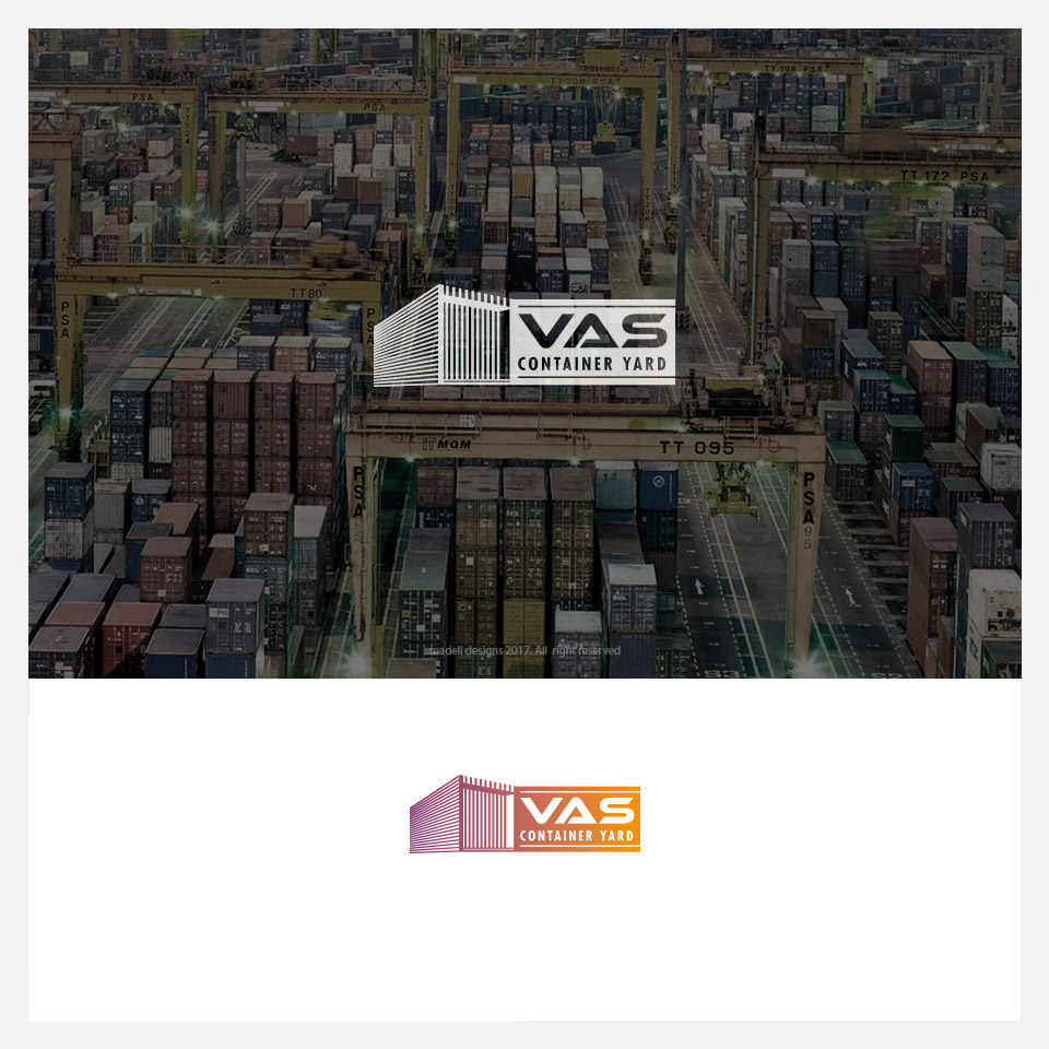 Masculine, Serious, Logistics Logo Design for VAS CONTAINER YARD by ...
