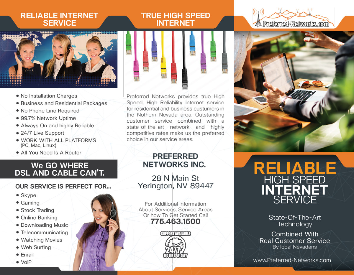 Elegant, Playful, Internet Service Provider Brochure Design for ...