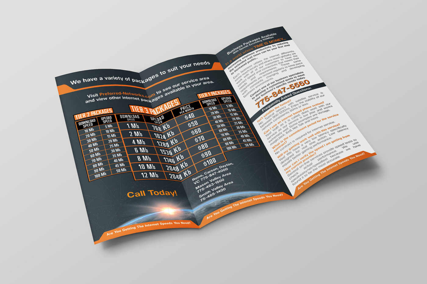 Elegant, Playful, Internet Service Provider Brochure Design for ...