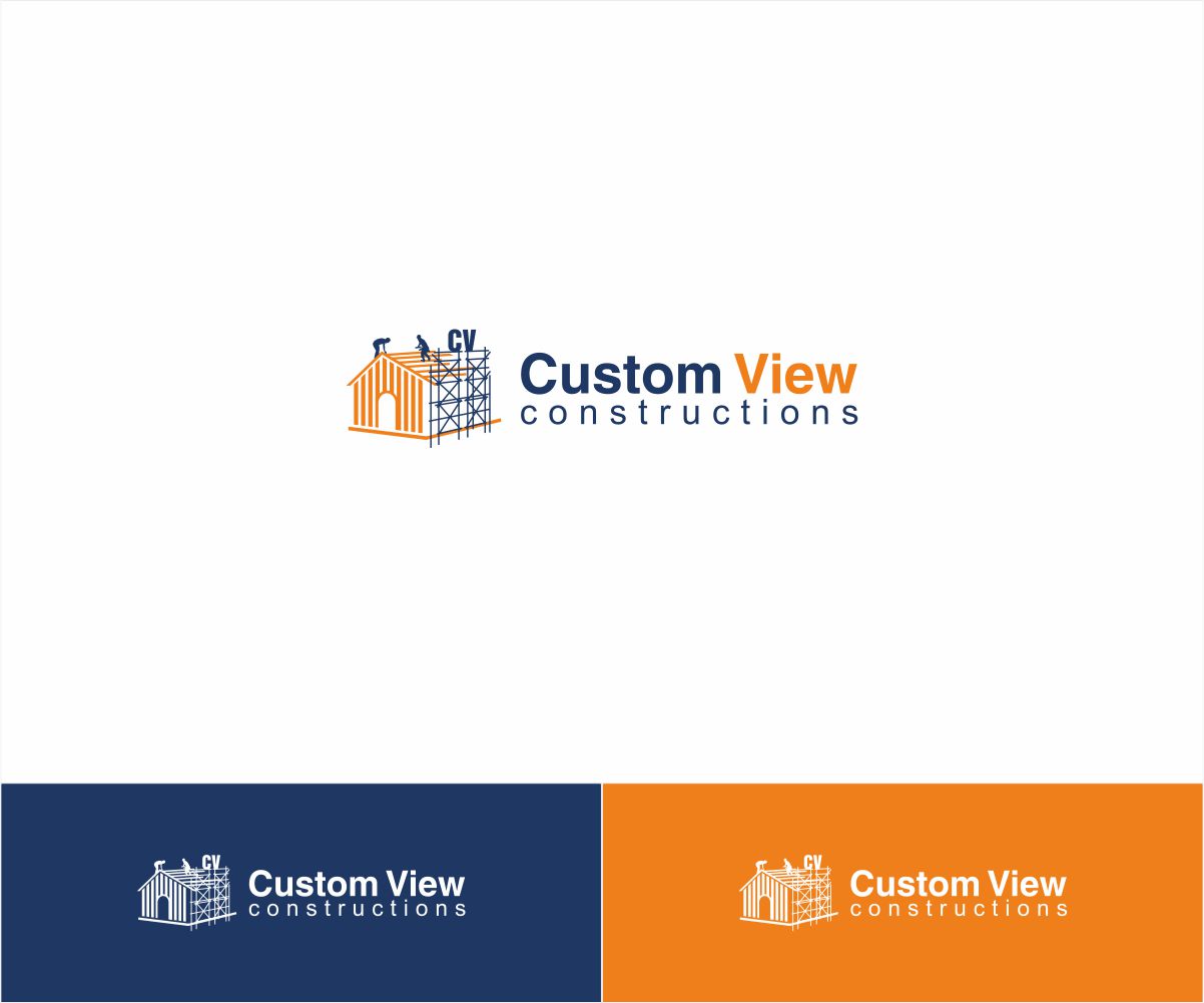 Personable, Bold, Residential Construction Logo Design for Custom View ...