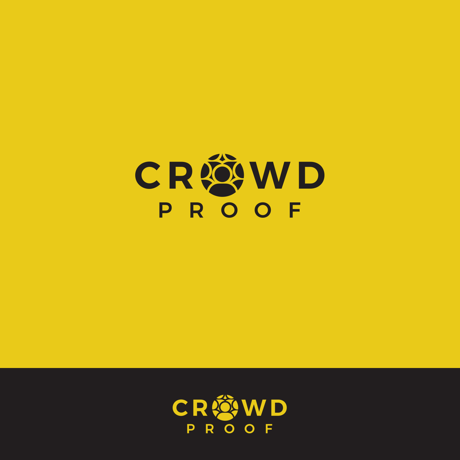 Upmarket, Modern, Crowd Logo Design for Crowd Proof by Paperfox Designs ...