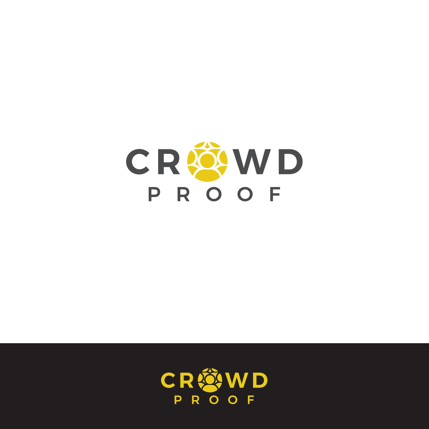 Upmarket, Modern, Crowd Logo Design for Crowd Proof by Paperfox Designs ...