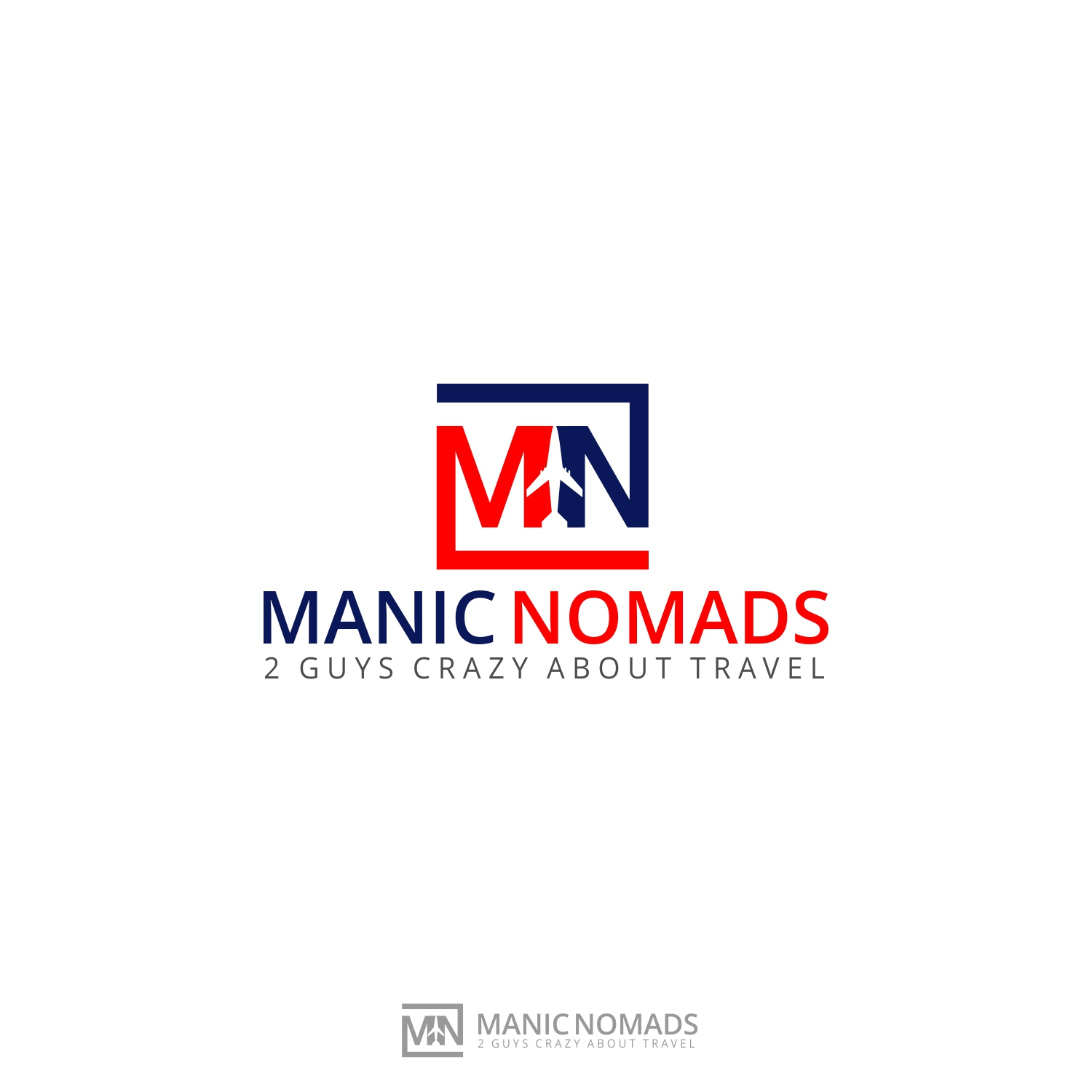 Playful, Bold, Travel Logo Design for Manic Nomads (2 words) by Well ...