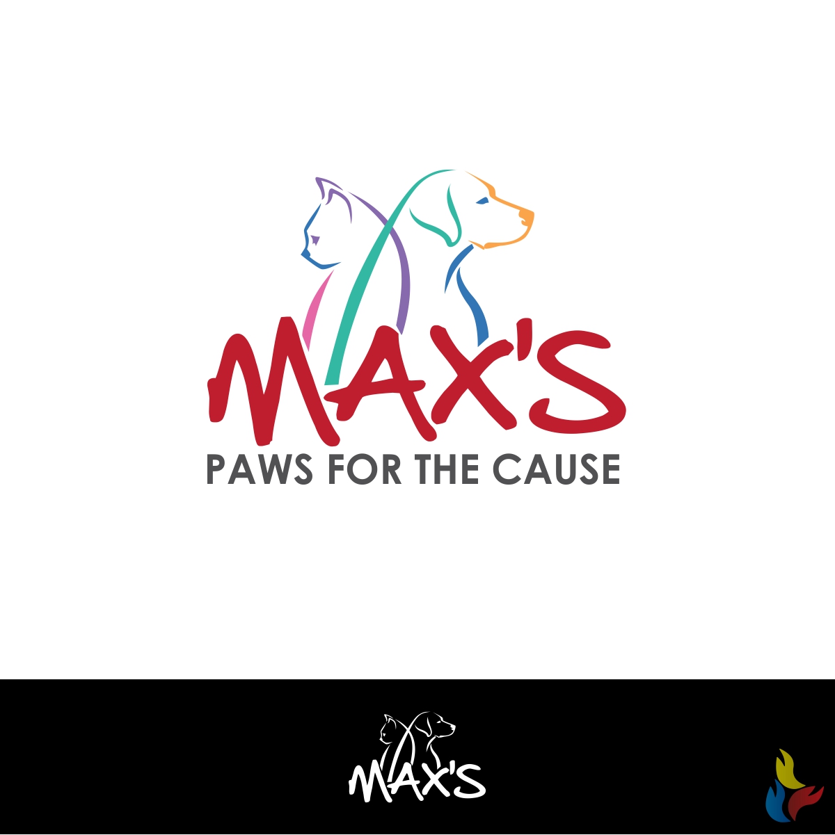 Modern, Elegant, Non-Profit Logo Design for Max's Paws for the Cause by ...