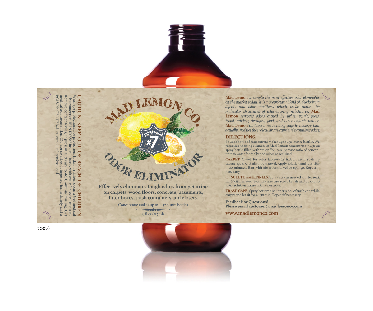 Upmarket, Traditional, Cleaning Product Label Design for a Company by ...