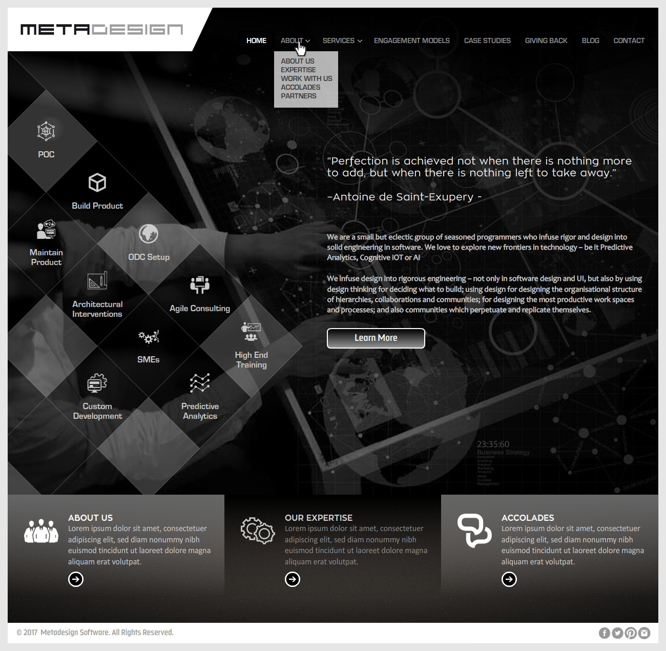 Upmarket, Serious, Software Web Design for MetaDesign Software by -Marc ...
