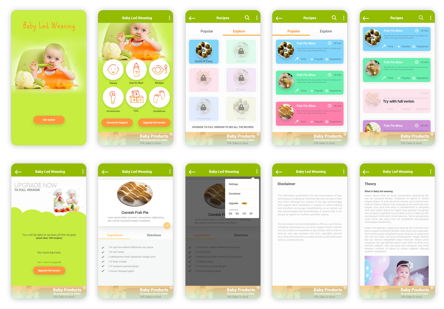Playful, Colorful, Baby App Design for a Company by DesignerExp ...
