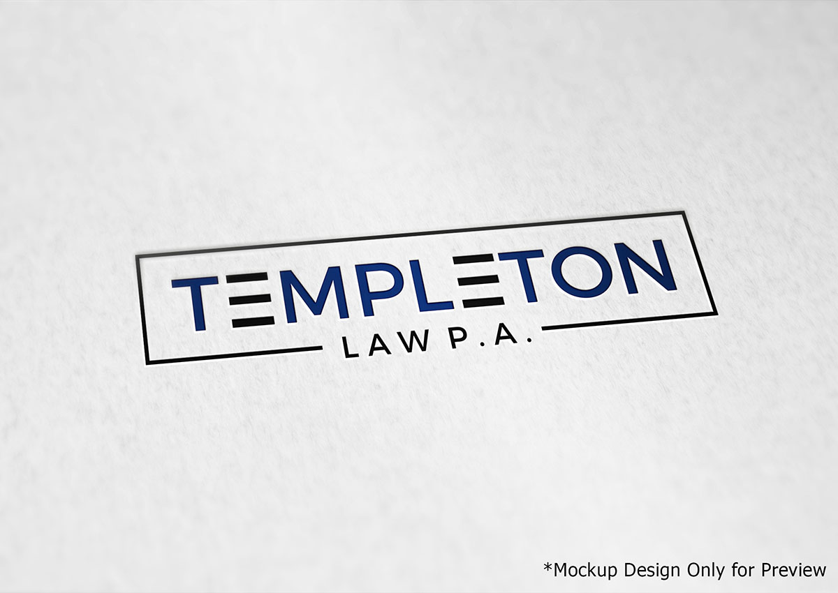 Serious, Traditional, Law Firm Logo Design for Templeton Law P.A. by ...