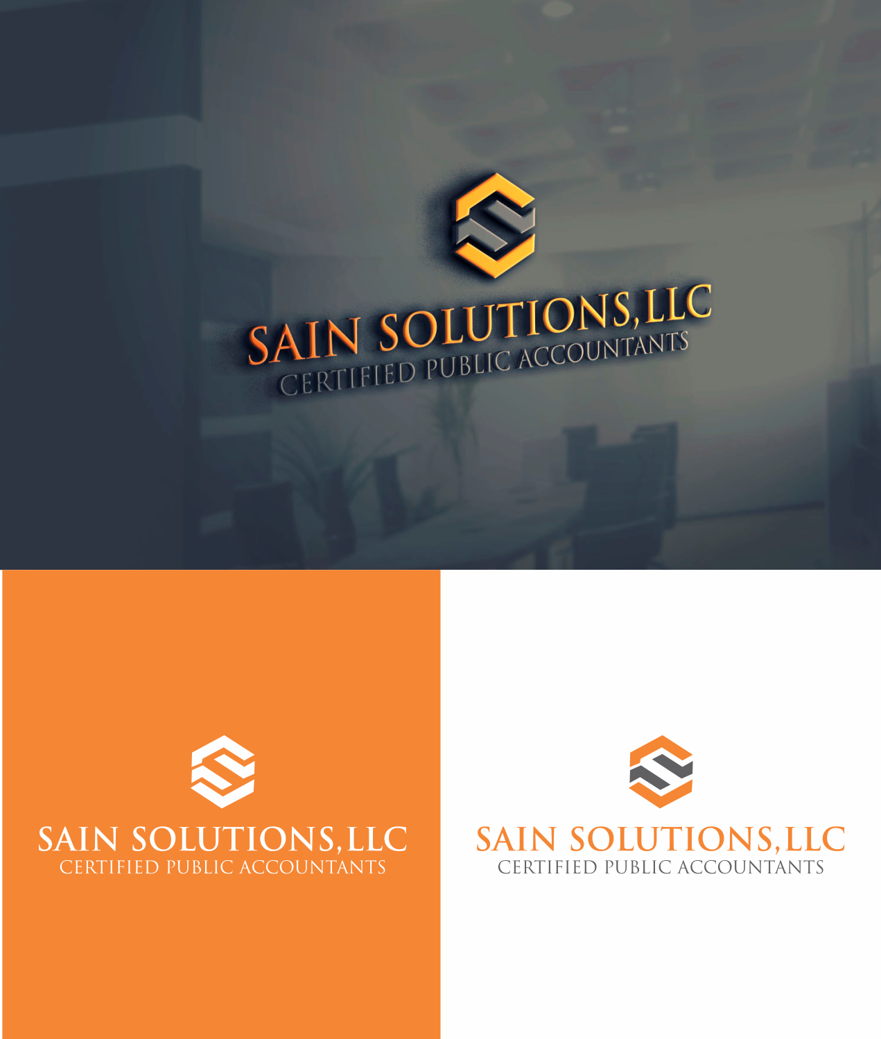 Accounting Logo Design for Sain Solutions LLC, Certified Public ...