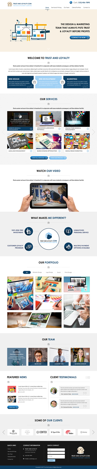 Playful, Upmarket, Marketing Web Design for TrustAndLoyalty.com by Sbss ...