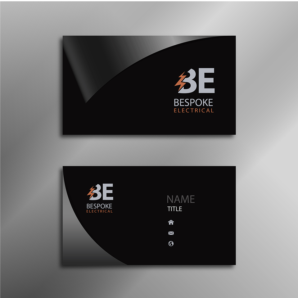 Bold, Modern, Electrical Business Card Design for Bespoke Electrical by TGDesigns | Design #16720611