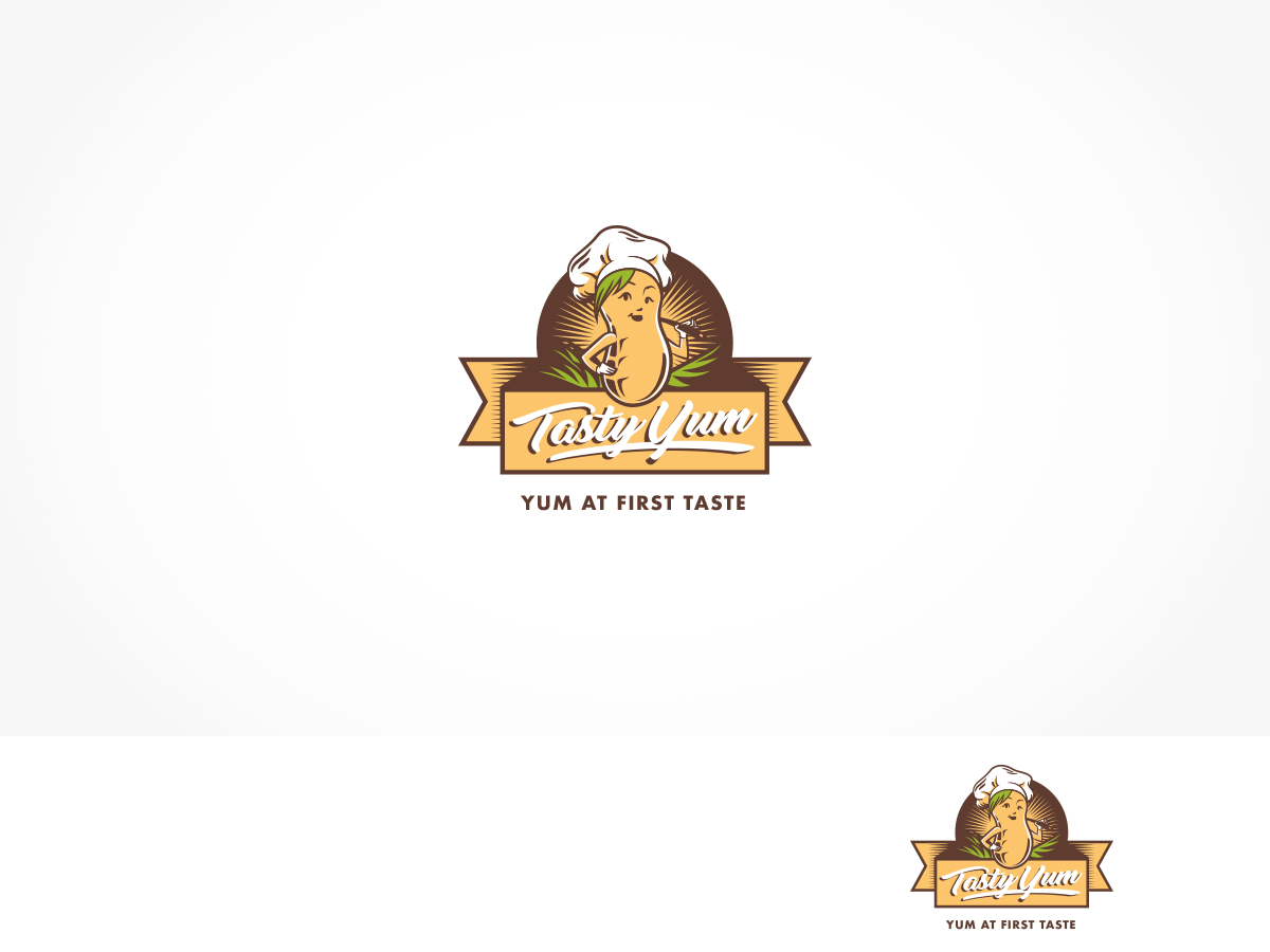 Playful, Modern, Food Production Logo Design for Tasty Yum | Yum at ...