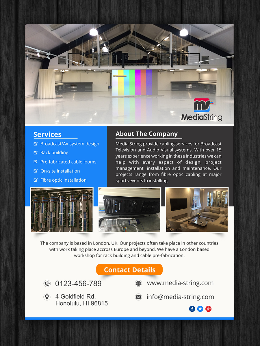 Modern, Professional, It Company Flyer Design for a Company by ESolz ...