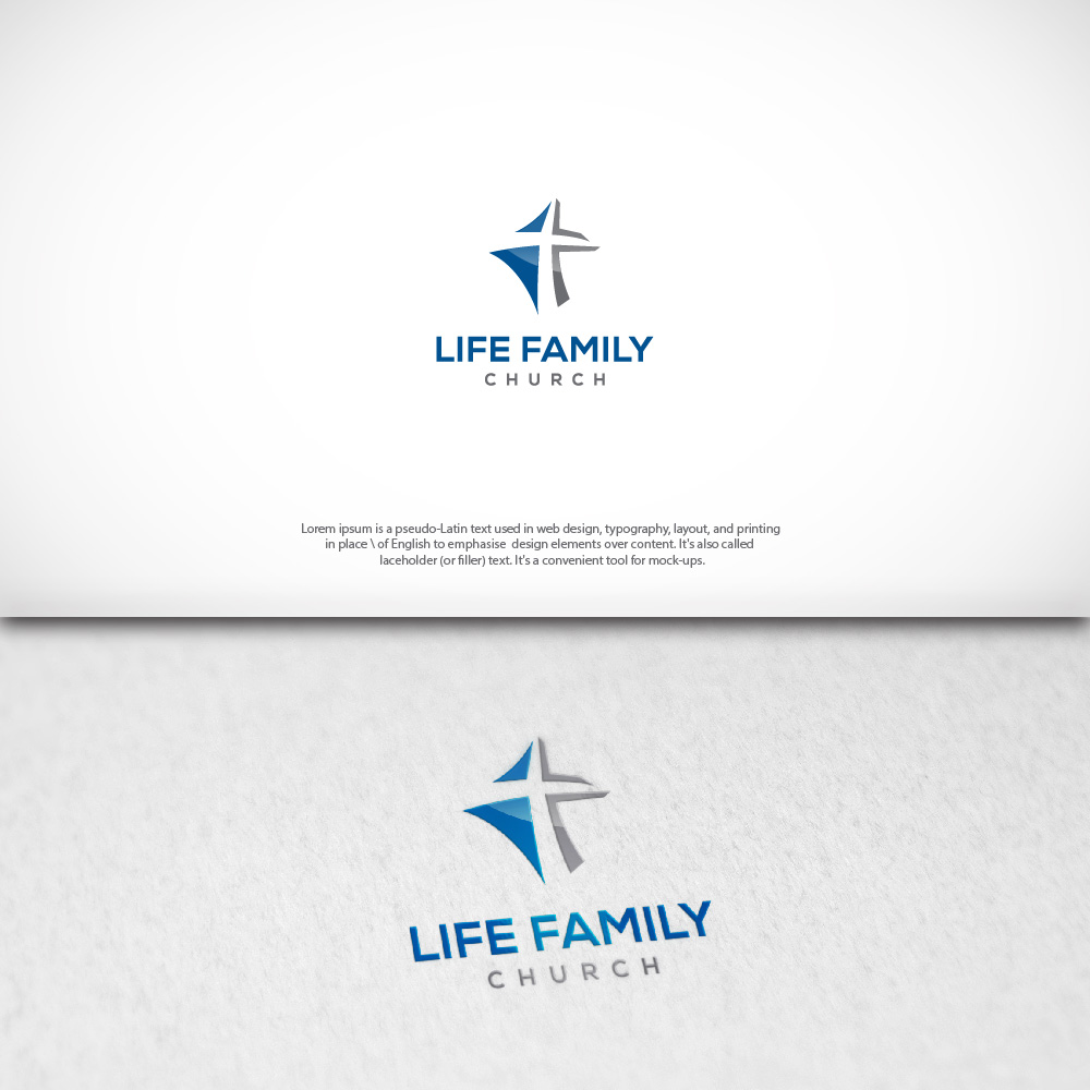 Modern, Masculine, Religious Logo Design for life family church by ...