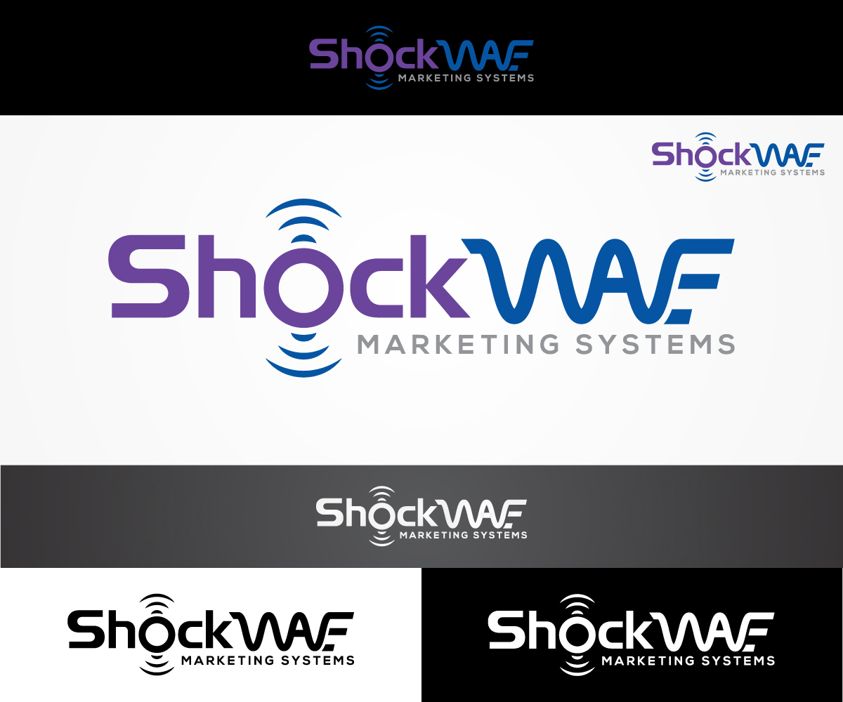 Modern, Bold, Marketing Logo Design for Shockwave Marketing Systems by ...