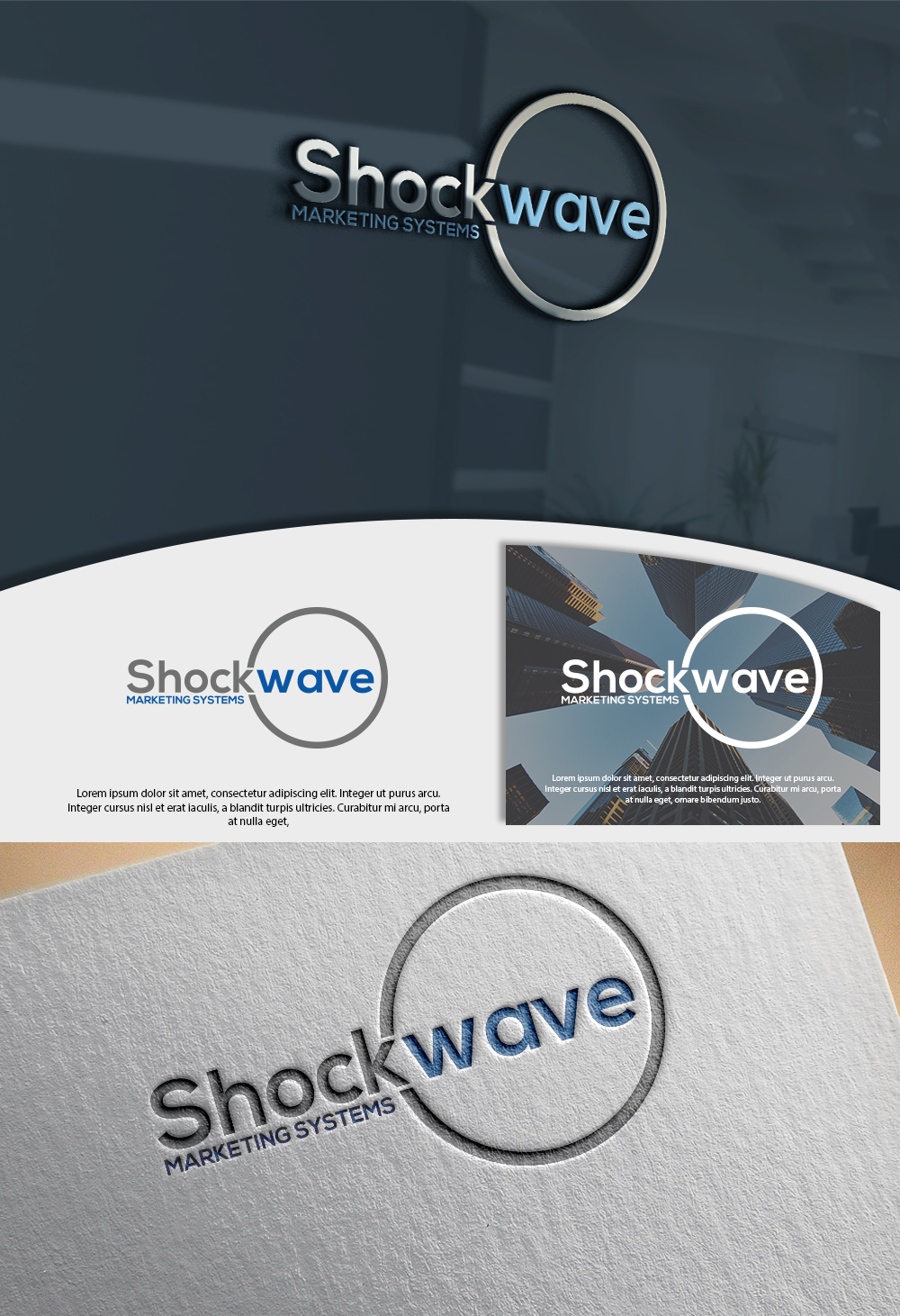 Modern, Bold, Marketing Logo Design for Shockwave Marketing Systems by ...