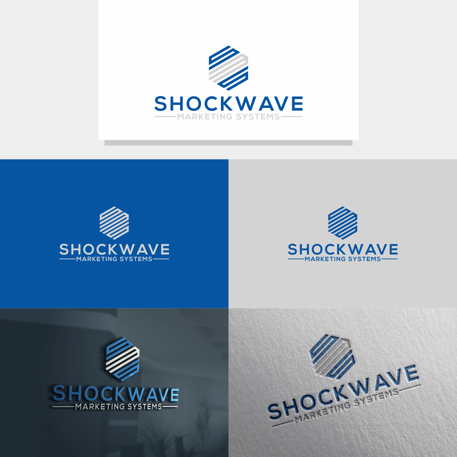 Modern, Bold, Marketing Logo Design for Shockwave Marketing Systems by ...
