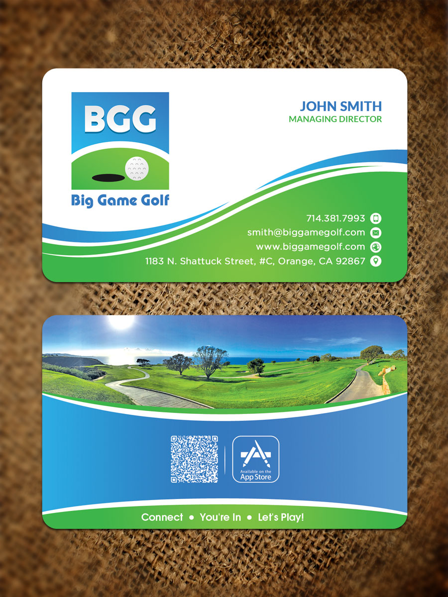Elegant, Playful, Golf Course Business Card Design for a Company by ...