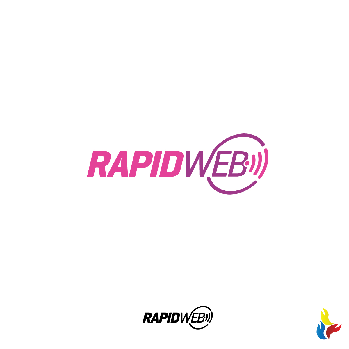 Bold, Modern, Internet Service Provider Logo Design for RAPIDWEB by ...