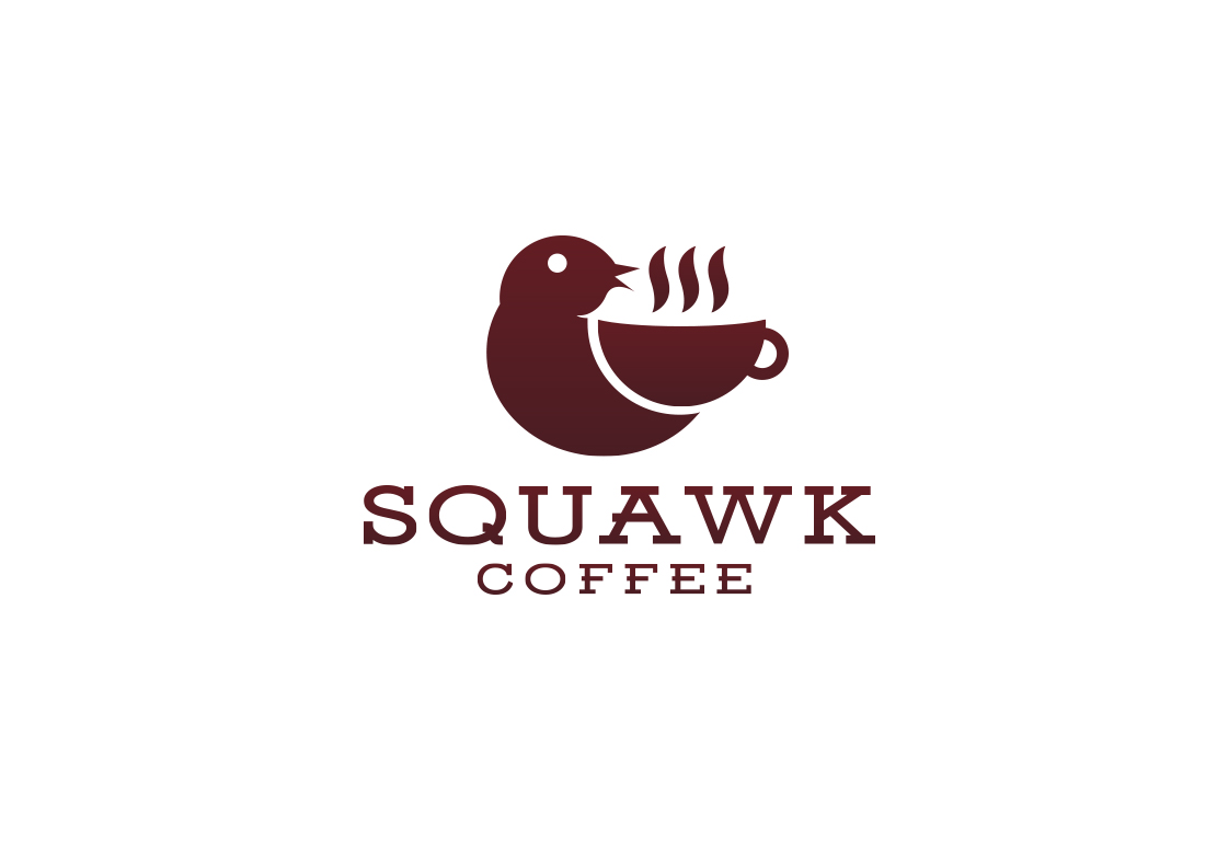 Modern, Bold, Coffee Shop Logo Design for Squawk Coffee by B.Tibéri ...