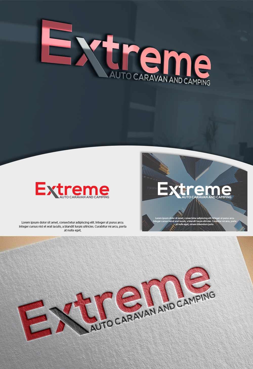 Serious, Modern Logo Design for Extreme Auto Caravan and Camping by ...