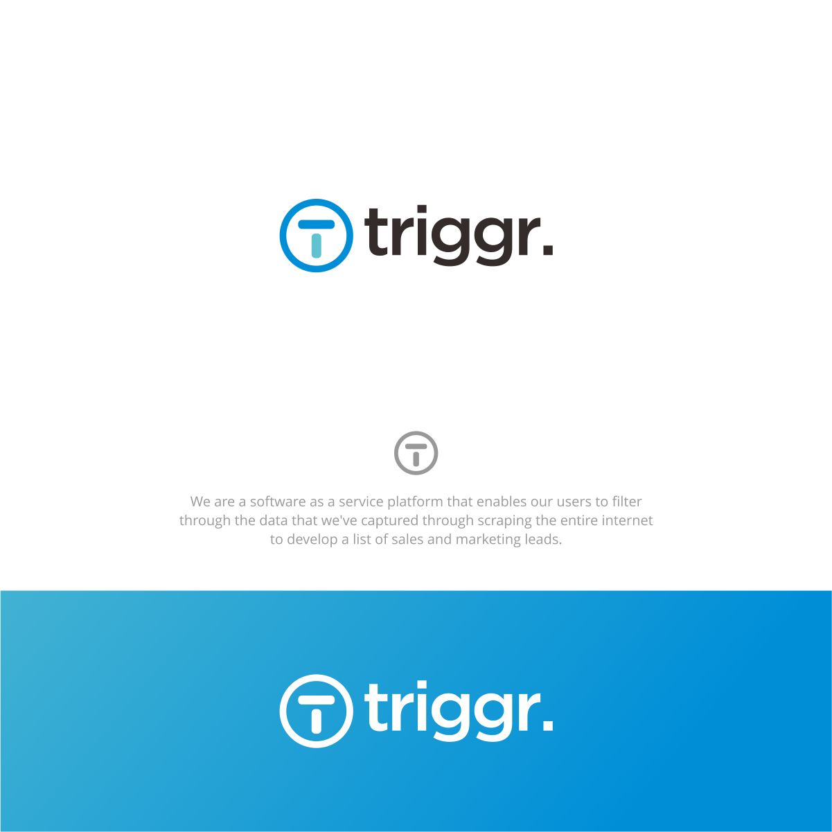 Modern, Upmarket, Software Logo Design for triggr. by Gree™ | Design ...