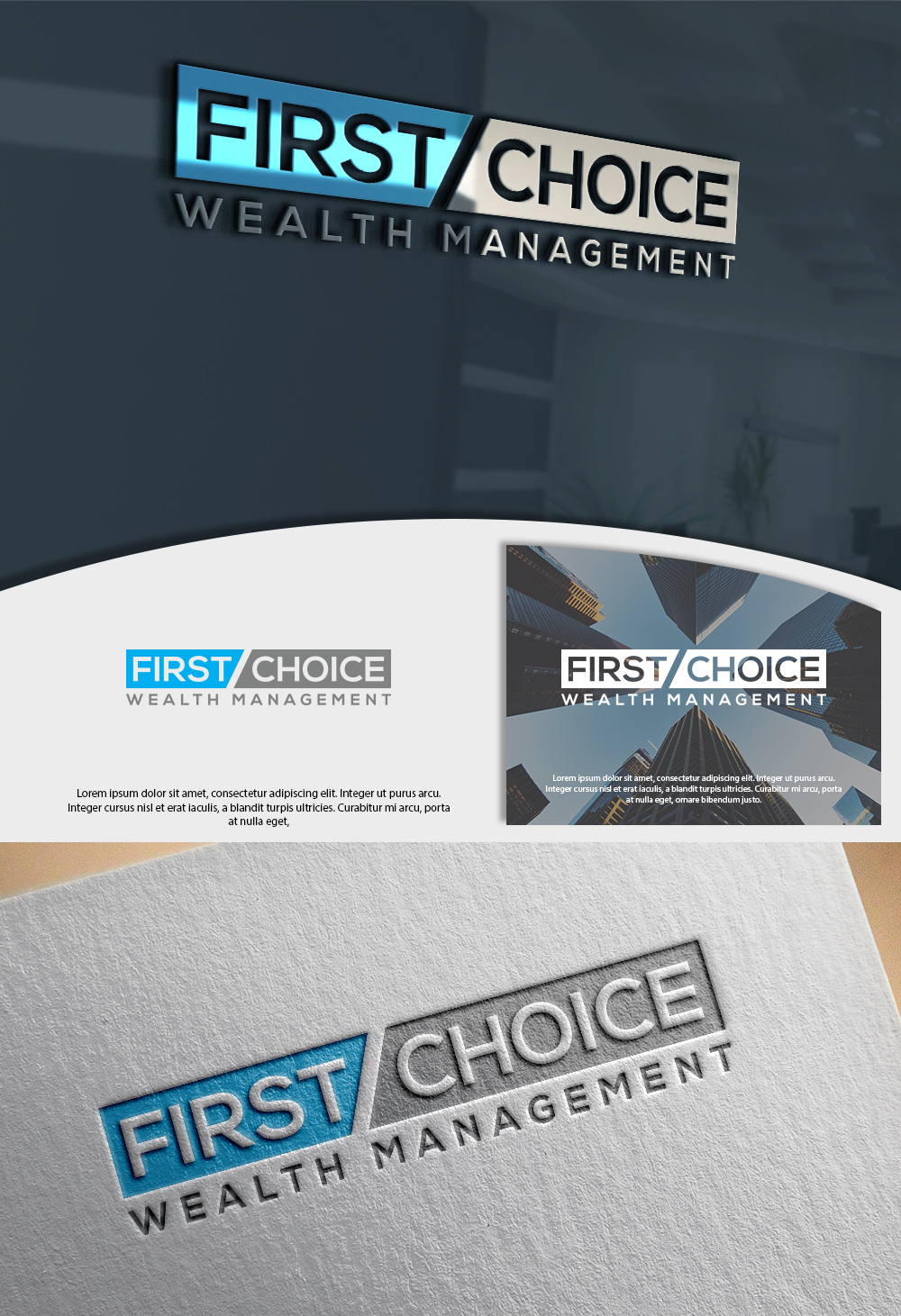 Bold, Serious, Financial Planning Logo Design for First Choice Wealth ...