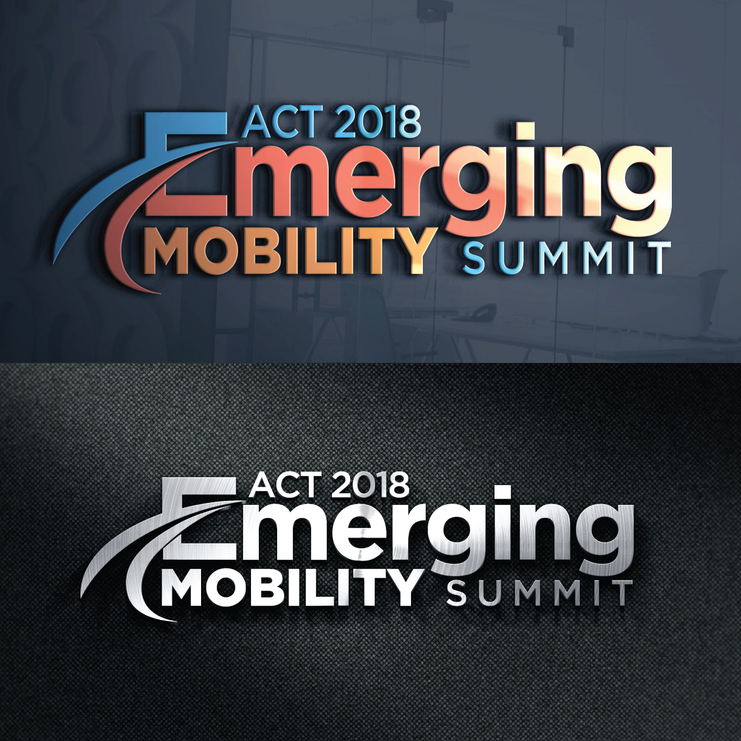 Serious, Modern, Event Logo Design for ACT 2018 Emerging Mobility ...
