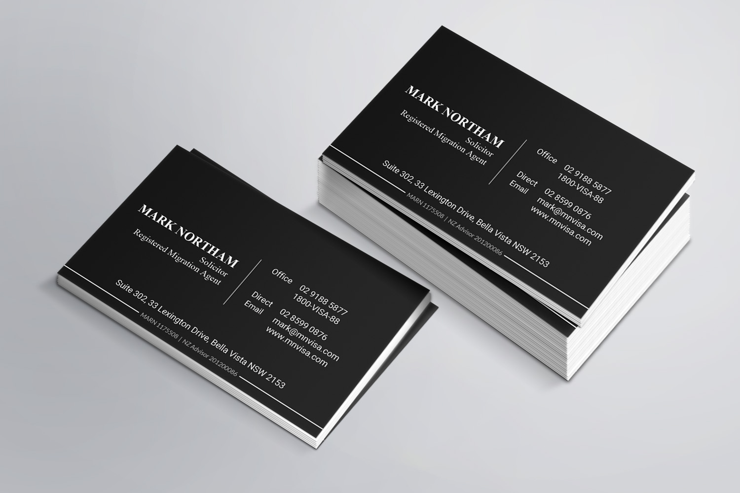 Professional, Playful, Legal Business Card Design for Northam ...
