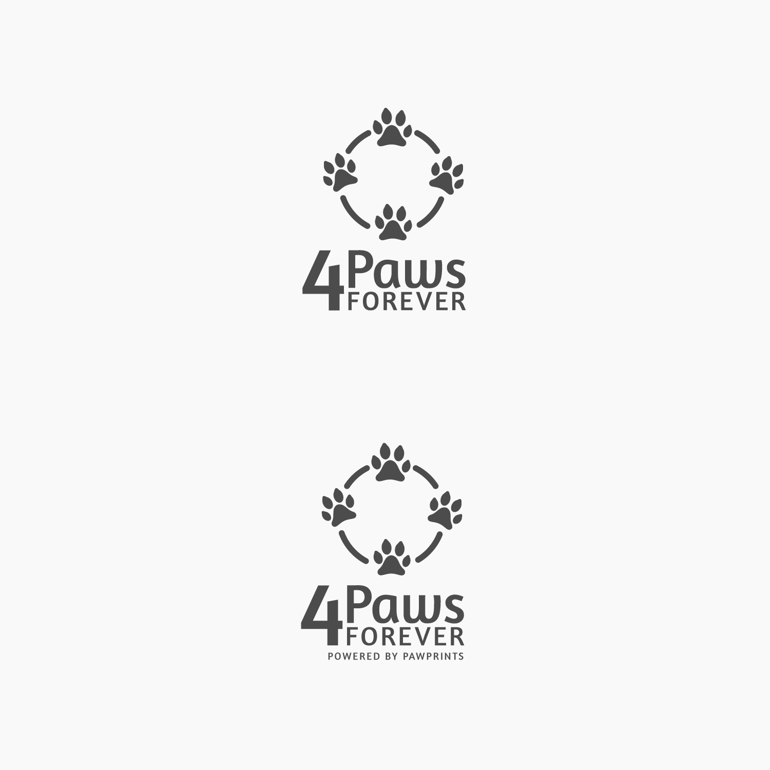 Modern, Personable, Pet Logo Design for 4 Paws Forever by timelesslogos ...